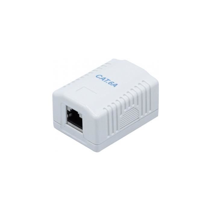 Boîtier mural 1 port RJ45 CAT 6A STP - Cdiscount Bricolage