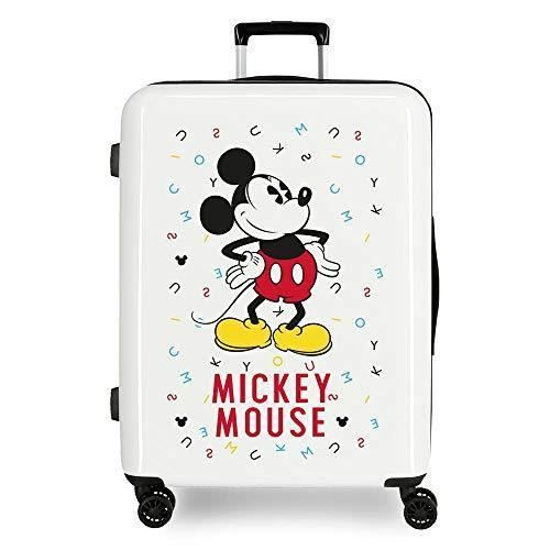 Disney - Mickey Style Valise Moyenne Multicolore 48x70x26 cms Rigide ...