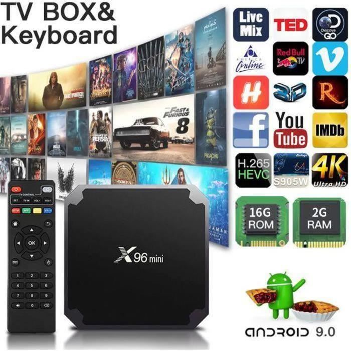 TV BOX X96 MINI 2GO + 16GO Android 9.0 Multi-Core 64bit Cortex-A53, GPU ...