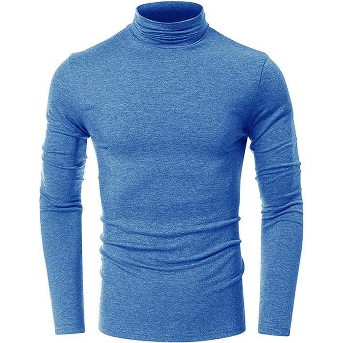 SWEATSHIRT Pull Homme Sweat Col Roulé Hiver Chaud Sweat Pas Cher ...