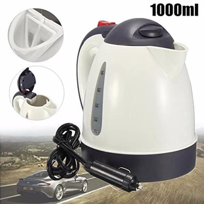Bouilloire de voiture de 1000ml 12V, chauffe-eau électrique de bouilloire de camion de voiture ...