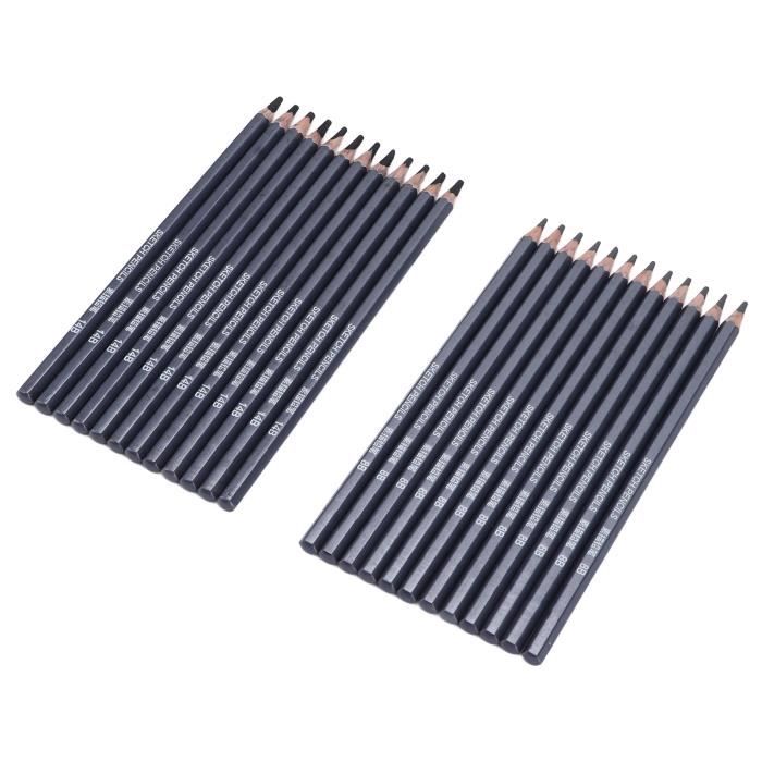 Qqmora crayons d'artiste Qqmora Crayons graphite Crayons en Graphite 24 ...