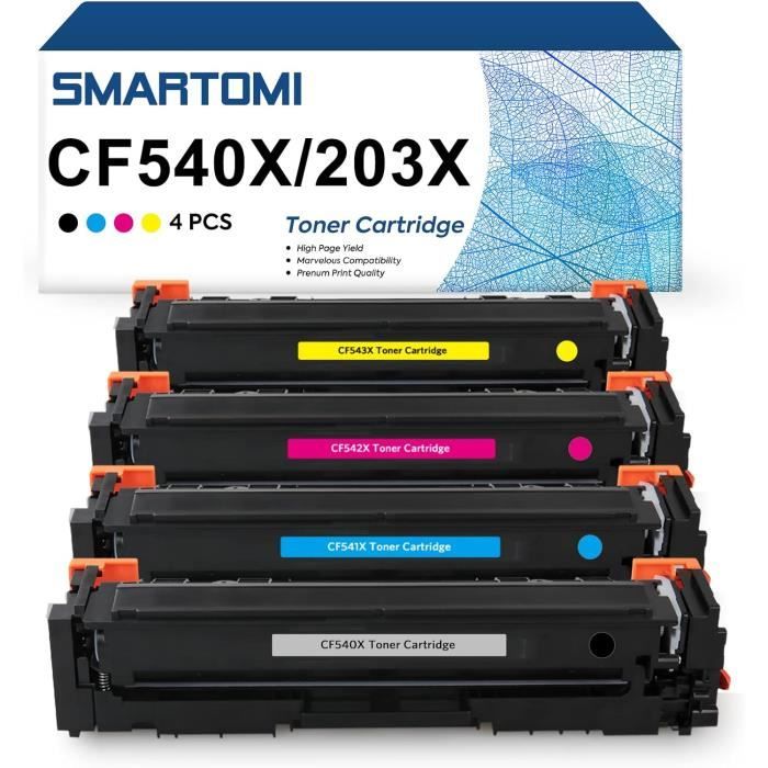 Cf540X 203X Cartouches De Toner Compatibles Avec Les Modèles Hp Cf540X ...