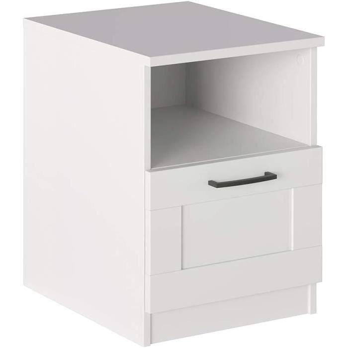 Mik Traditional, Table De Chevet Avec Tiroir Et Compartiment À Jour ...