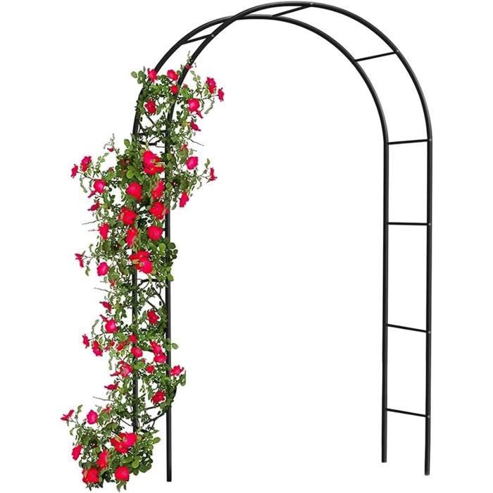 Arche de jardin en métal noir – Arches de support en acier robuste pour ...