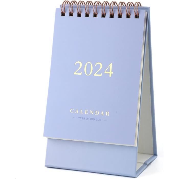 Mini Calendrier de Bureau, 15,8x9,3cm Petit Calendrier de Bureau ...