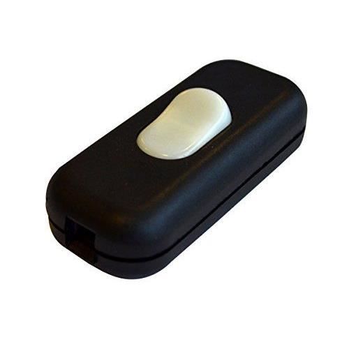 Tibelec 535620 Interrupteur bipolaire avec Bouton luminescent Noir ...