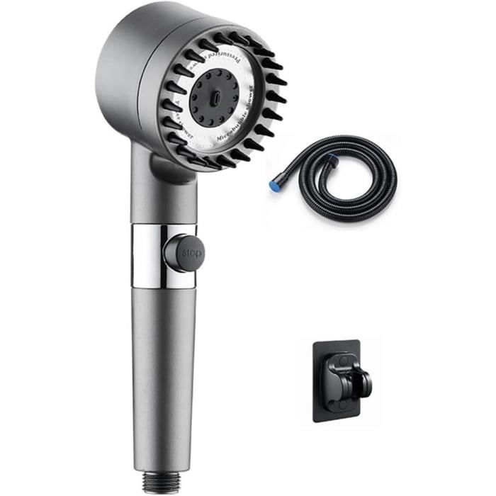Pommeau De Douche Haute Pression Filtre Pluie Économie D'Eau Réglable 4 ...
