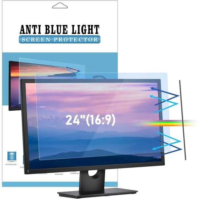 Protecteur D'Écran Universel Bloquant La Lumière Bleue De 24'', Filtre ...