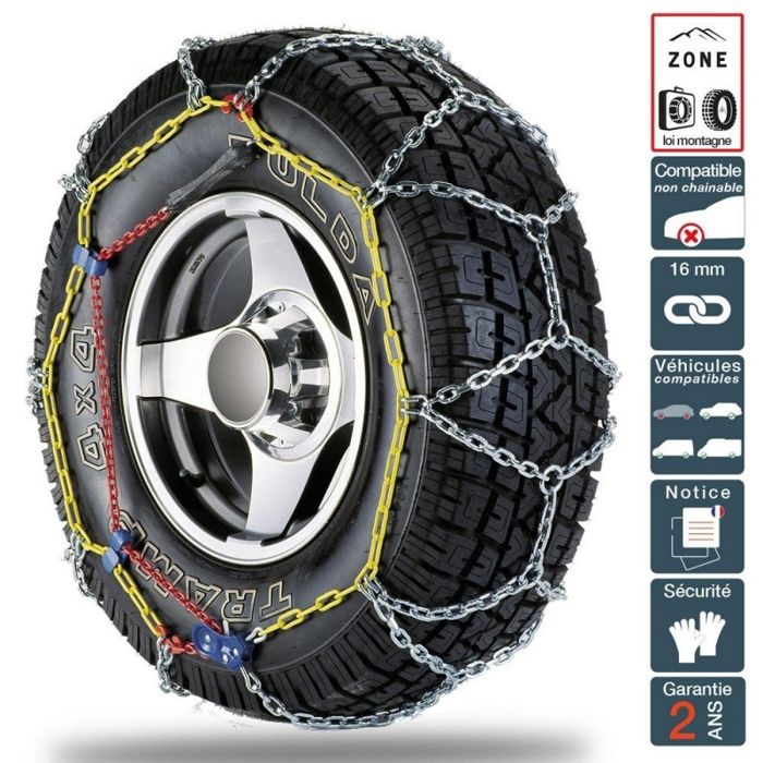 Chaines neige 4x4 SUV Utilitaires 16mm pneu 215/65R15 205/60R16 205 ...