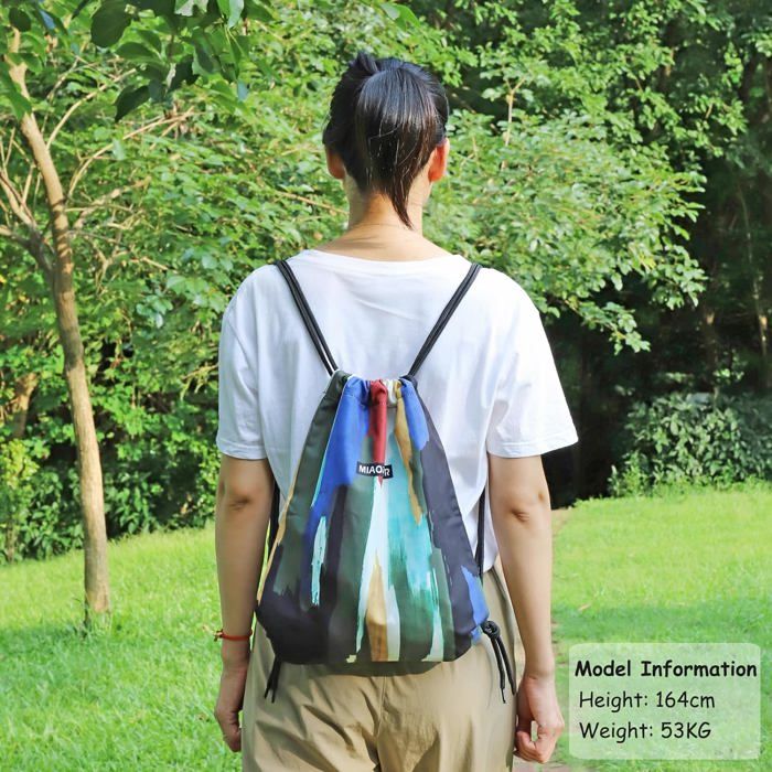 Sac Dos Cordon Petit Sac Cordon Tissu Sac Sport Gym Dcole De Serrage Fille Garon Sac De Piscine ...