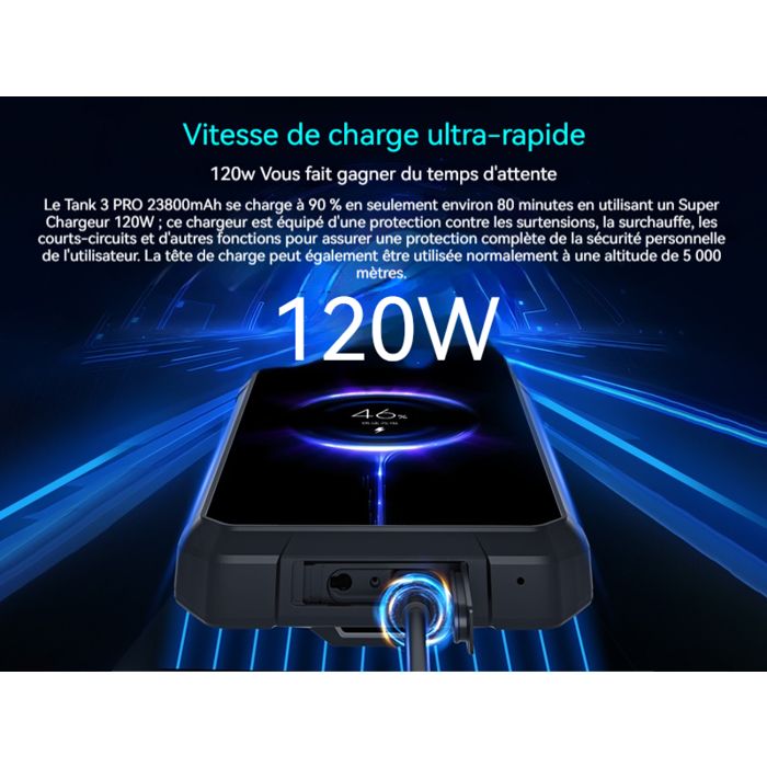 TANK 3 PRO – Smartphone robuste avec énorme batterie 23800mAh ...