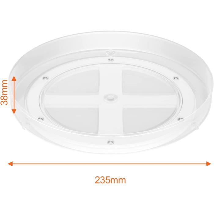 2 Pcs Plateau Tournant, pour épices Condiment Rangement de Cuisine ...