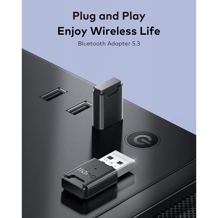 Adaptateur Bluetooth PC Dongle Bluetooth USB 5.3 EDR Clé Bluetooth pour ...