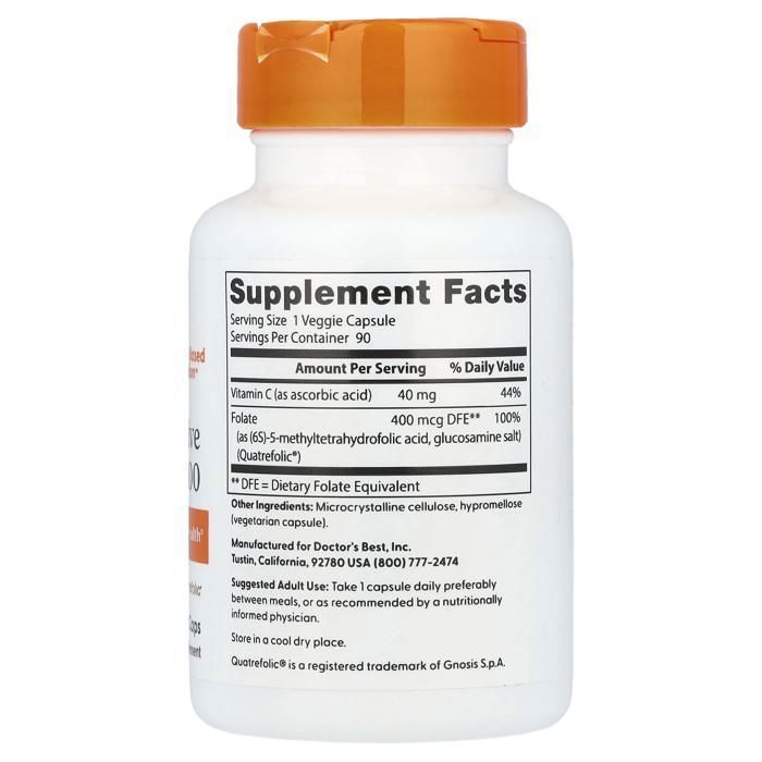 Doctor's Best, Best Folate pleinement Active mettant en vedette ...