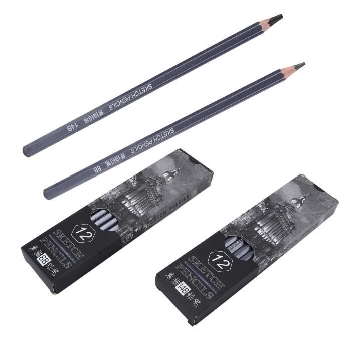 Qqmora crayons d'artiste Qqmora Crayons graphite Crayons en Graphite 24 ...