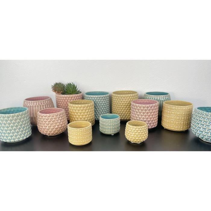 Pot de Fleur Dotty - Pots de Fleurs décoratifs Couleur pour intérieur ...