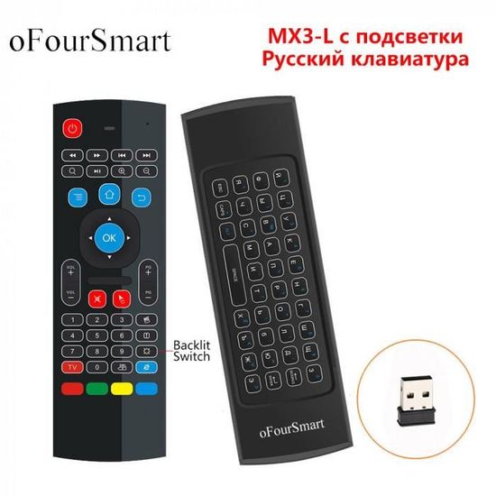 Version MX3-L RU Version - Mx3 Air Mouse Pour Tx3 Mini Km8p X96 H96 Pro ...