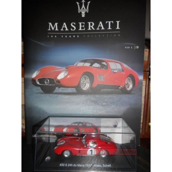 Maserati Collection 100 Years 450 S 1957 Moss Modellino +fas DIE CAST 1 ...