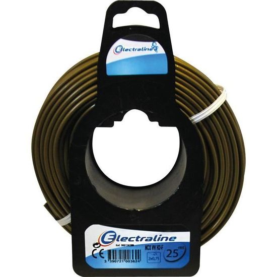 Câble méplat HO3VVH2F - 2x0.75 mm² - bobinot 25 m - or - Cdiscount ...