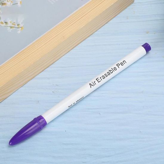 Stylo effaçable à l'air - SALUTUYA - Violet - Tête épaisse - Lot de 10 ...