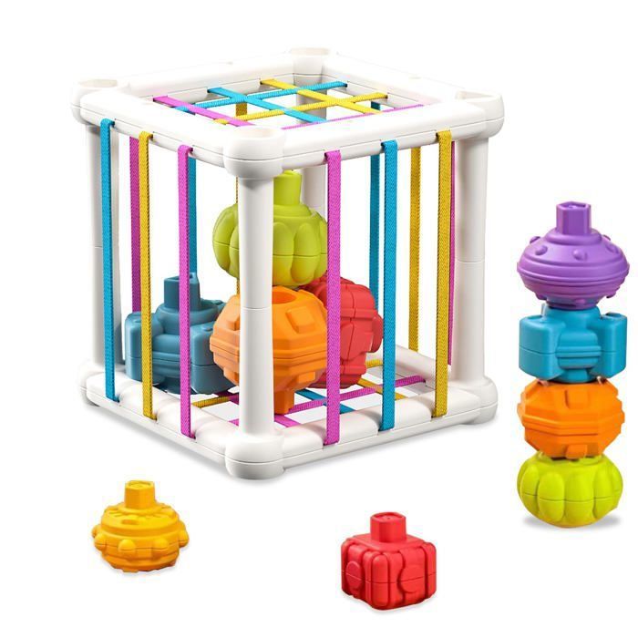 Jouet Bebe 1 2 Ans, Montessori Sensoriel Jeux pour Bébé 6 9 12 18 Mois ...