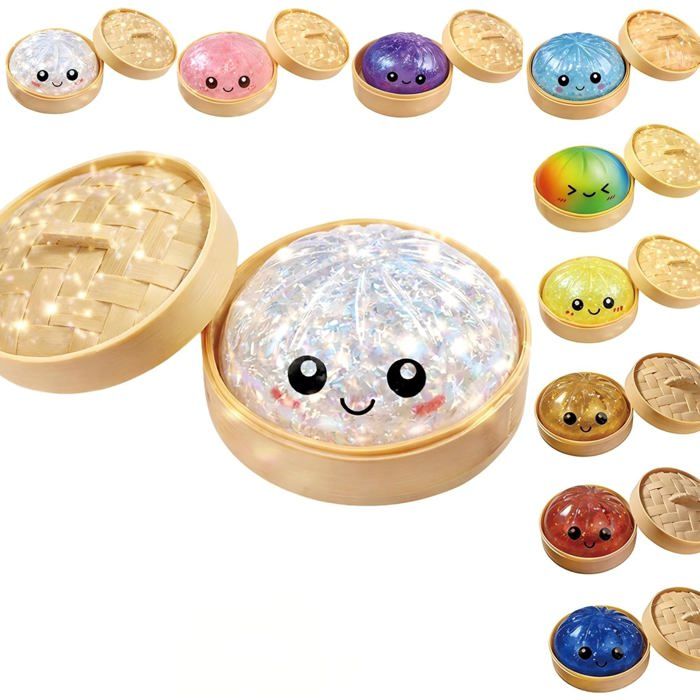 Squishy Dumpling,Glitter Squishy Dumpling Mystery Glitter Rainbow ...