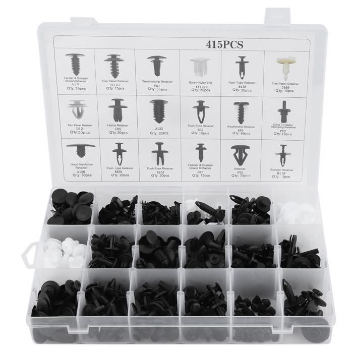 Ashata Clip de garniture de porte 415 pièces Clips de garniture de ...