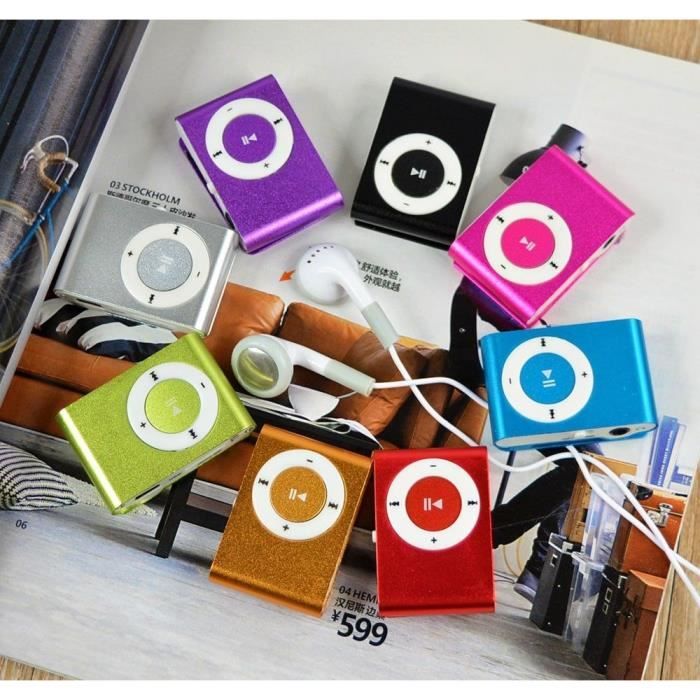 Mini-lecteur MP3 à pince USB 2.0 avec porte-micro TF et SD - Cdiscount ...