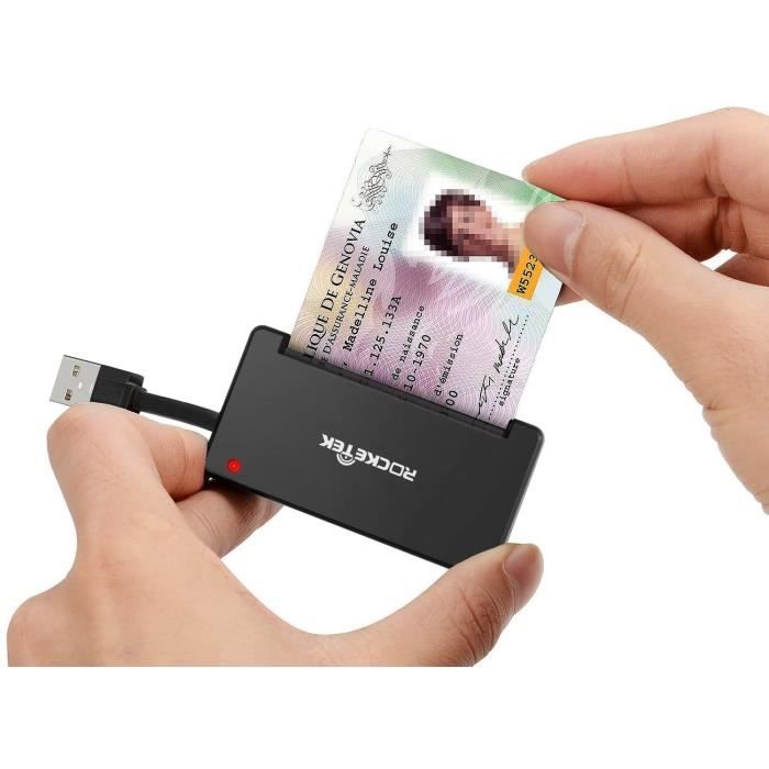 DOD Military USB Smart Card Reader-CAC Common Access Card Reader Writer ...