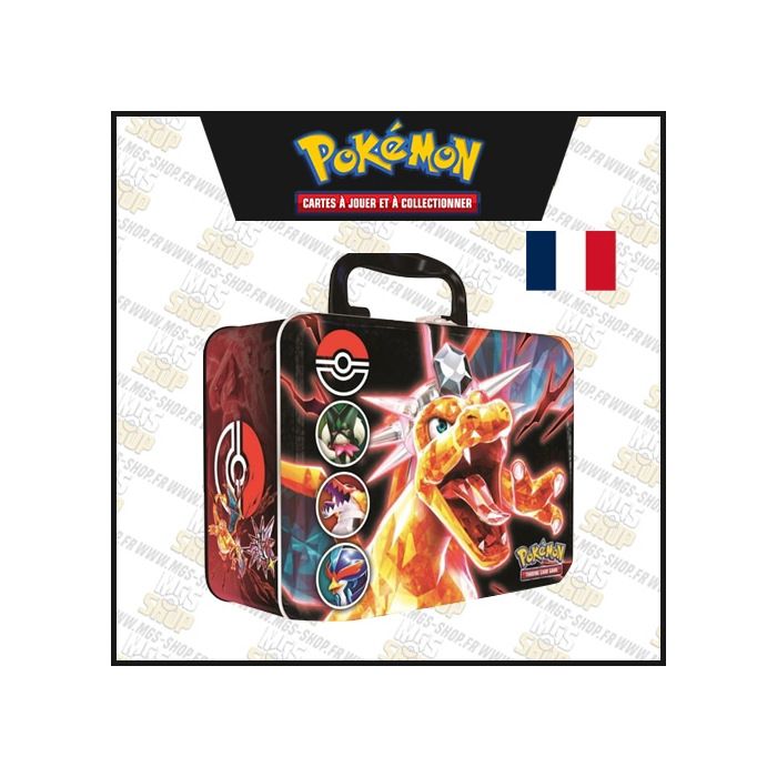 Valisette - POKÉMON - Coffre Dracaufeu EX - 6 boosters JCC - 3 cartes ...