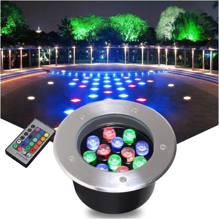 Spot LED Encastrable - A326 - RGB - Télécommande - IP67 Étanche ...