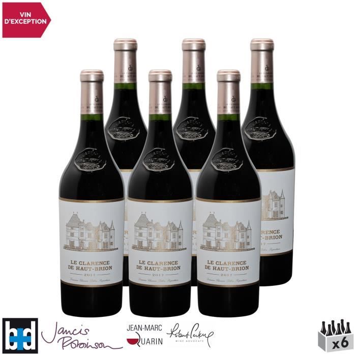 Château Haut-Brion Le Clarence de Haut-Brion Rouge 2017 - Lot de 6x75cl - Vin Rouge de Bordeaux ...