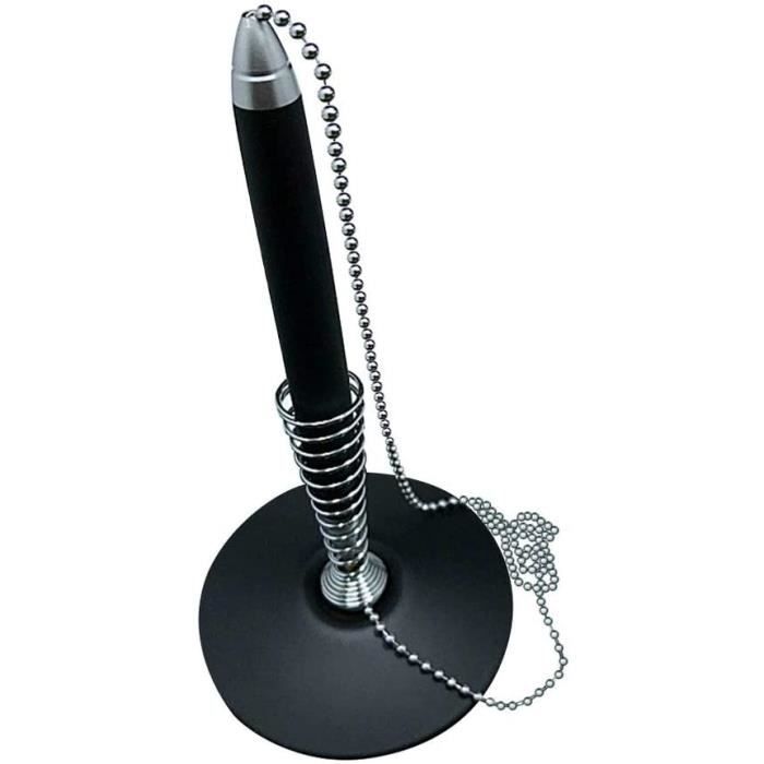 Stylo de Comptoir avec Support de Chaîne Base Stylo à Bille de Bureau ...