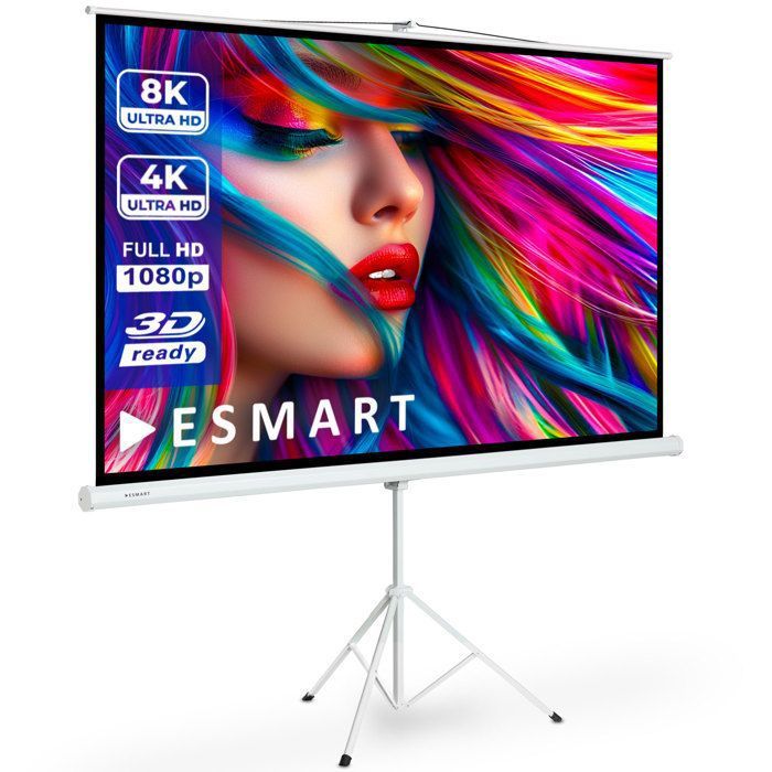 ESMART Professionnel MISATI Écran de trépied 203 x 114 cm (92") 16:9 ...
