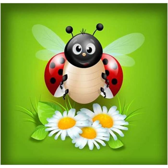 Kit De Broderie Diamant 5D Par Numéro Coccinelle Peinture Numero Sur ...