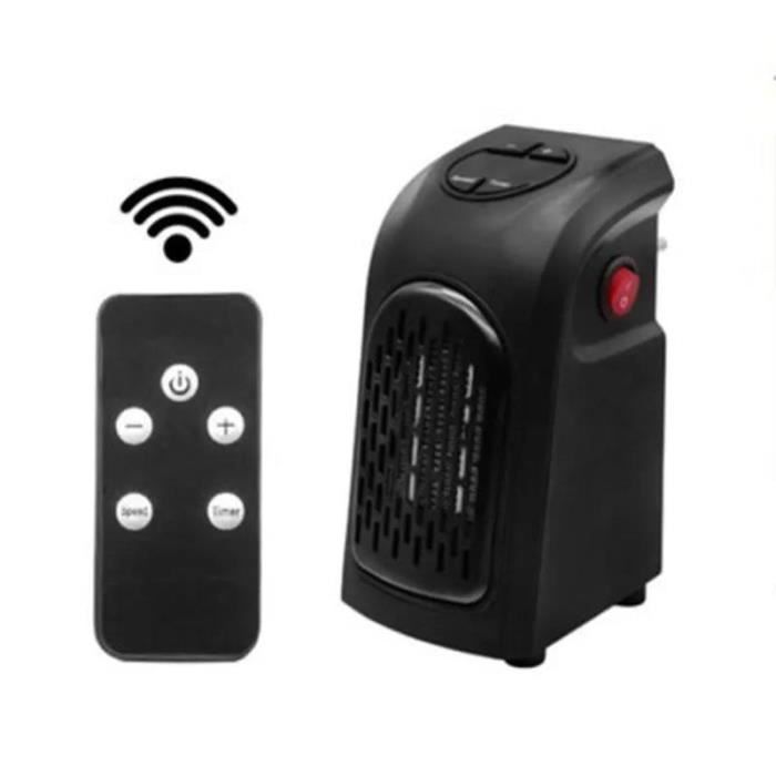 Radiateur d'appoint - Mini Portable Plug-in - Noir - Chauffage mural ...
