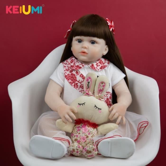 Poupée KEIUMI entièrement en Reborn – Silicone 23 pouces corps réaliste princesse nouveau 23 ...