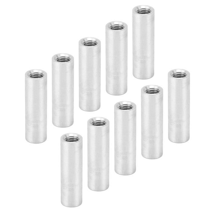 Entretoise de colonne ronde filetée en alliage d'aluminium GAROSA M4x0 ...