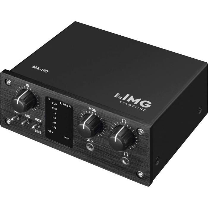 Interface audio - IMG STAGE LINE - MX-1IO - Enregistrement USB - 1 ...