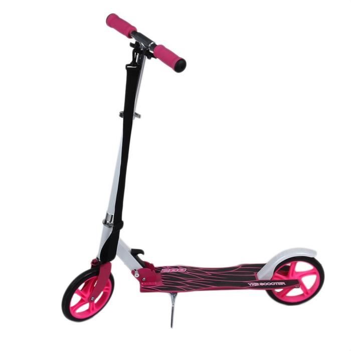 Trottinette rose pliable réglable durable 2 roues en alliage d ...
