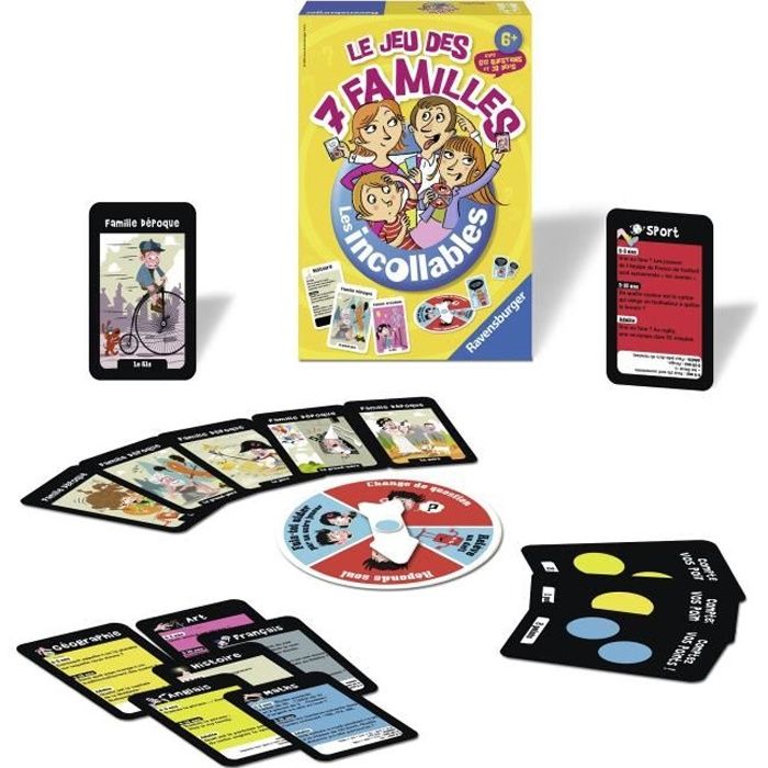 Le jeu des 7 Familles des Incollables - Cdiscount Jeux - Jouets