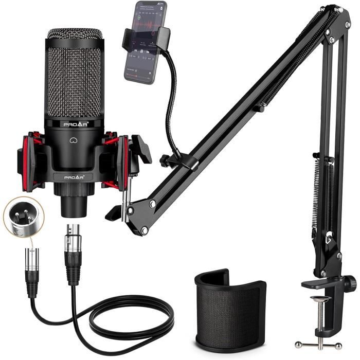 Nornward Microphone À Condensateur Xlr, Microphone D'Enregistrement ...
