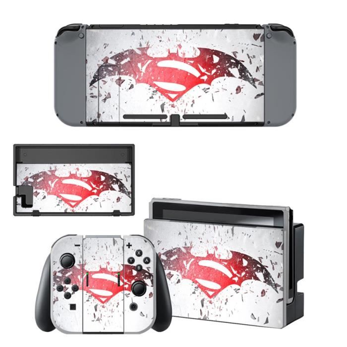 Sticker pour Nintendo Switch, Batman Kit Autocollant Skin Protection ...