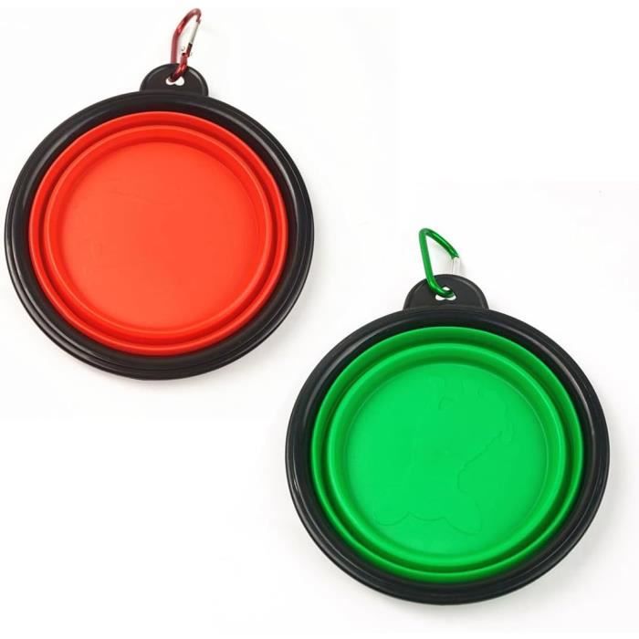 2 Pièces Bols Pliables pour Chiens et Chats, Bols pour Animaux ...