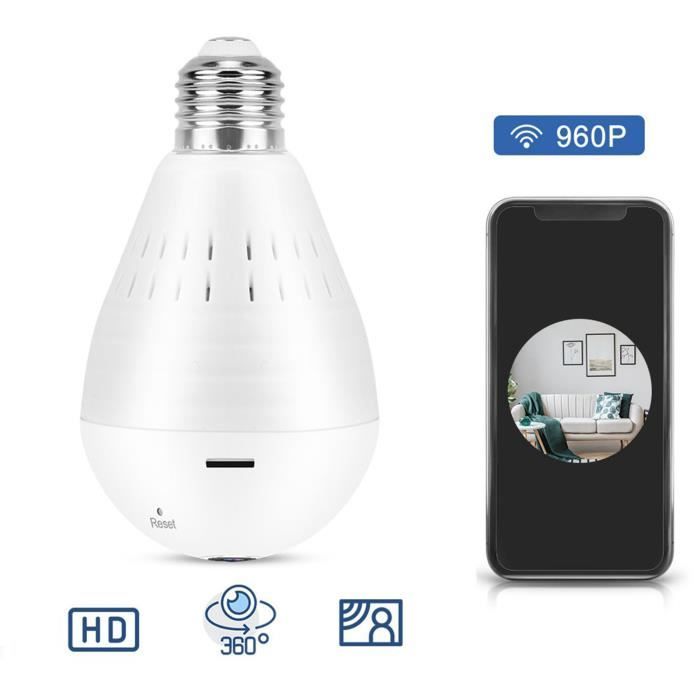 TMISHION Caméra Ampoule HD 1,3 Millions de Pixels 960P HD Caméra de ...
