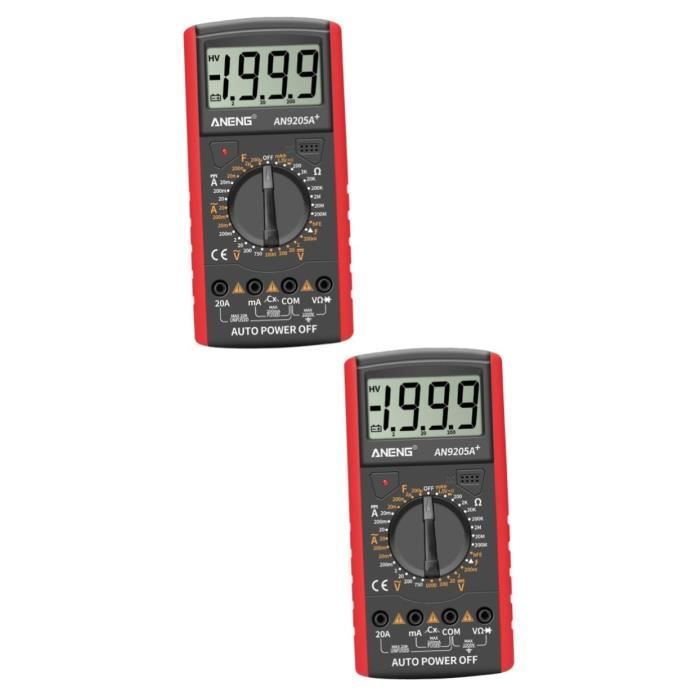 2 Pièces Multimètre Digital Outil De Test De Multimètre Ohmmètre Multi ...
