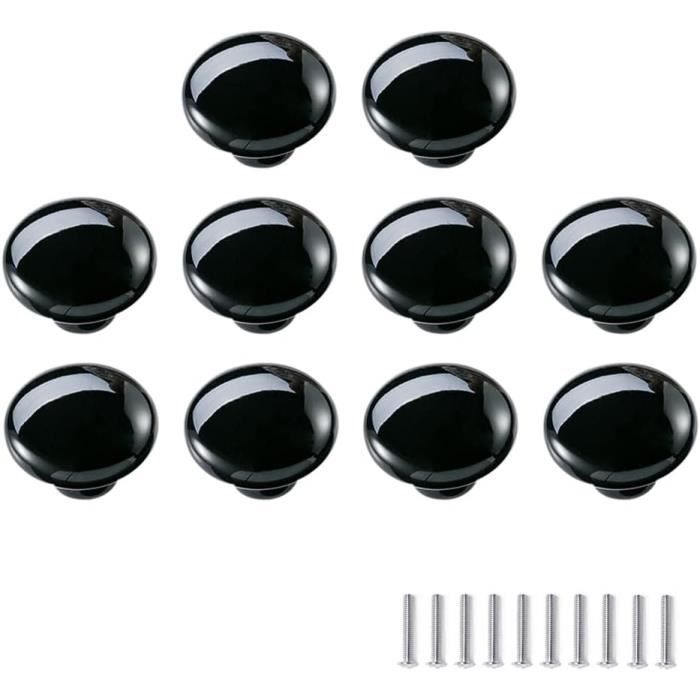 10 Pièces Vintage Armoire Boutons Céramique Boutons Rond Tiroir Boutons ...