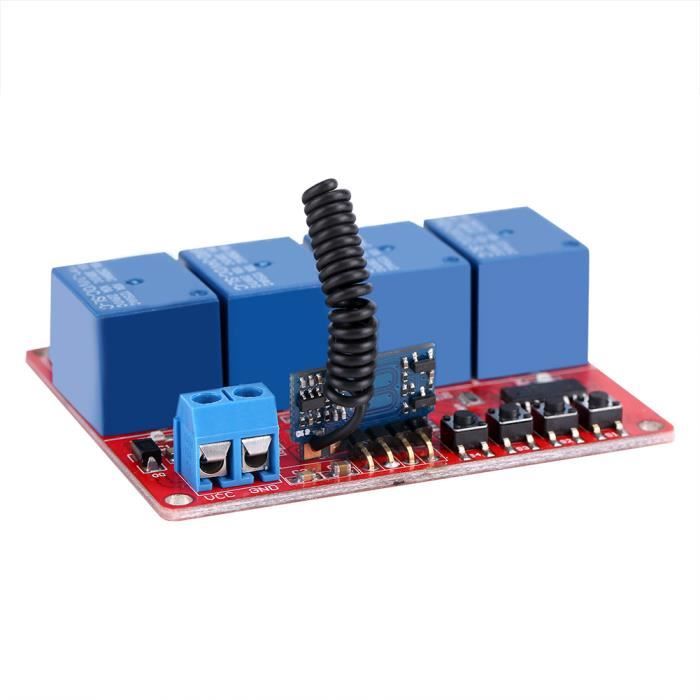 Module De Commutation Fil Wireless Switch Module 433mhz 12v 4ch