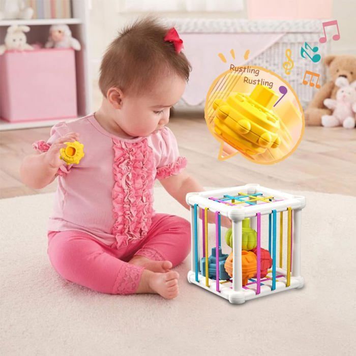 Jouet Bebe 1 2 Ans, Montessori Sensoriel Jeux pour Bébé 6 9 12 18 Mois ...